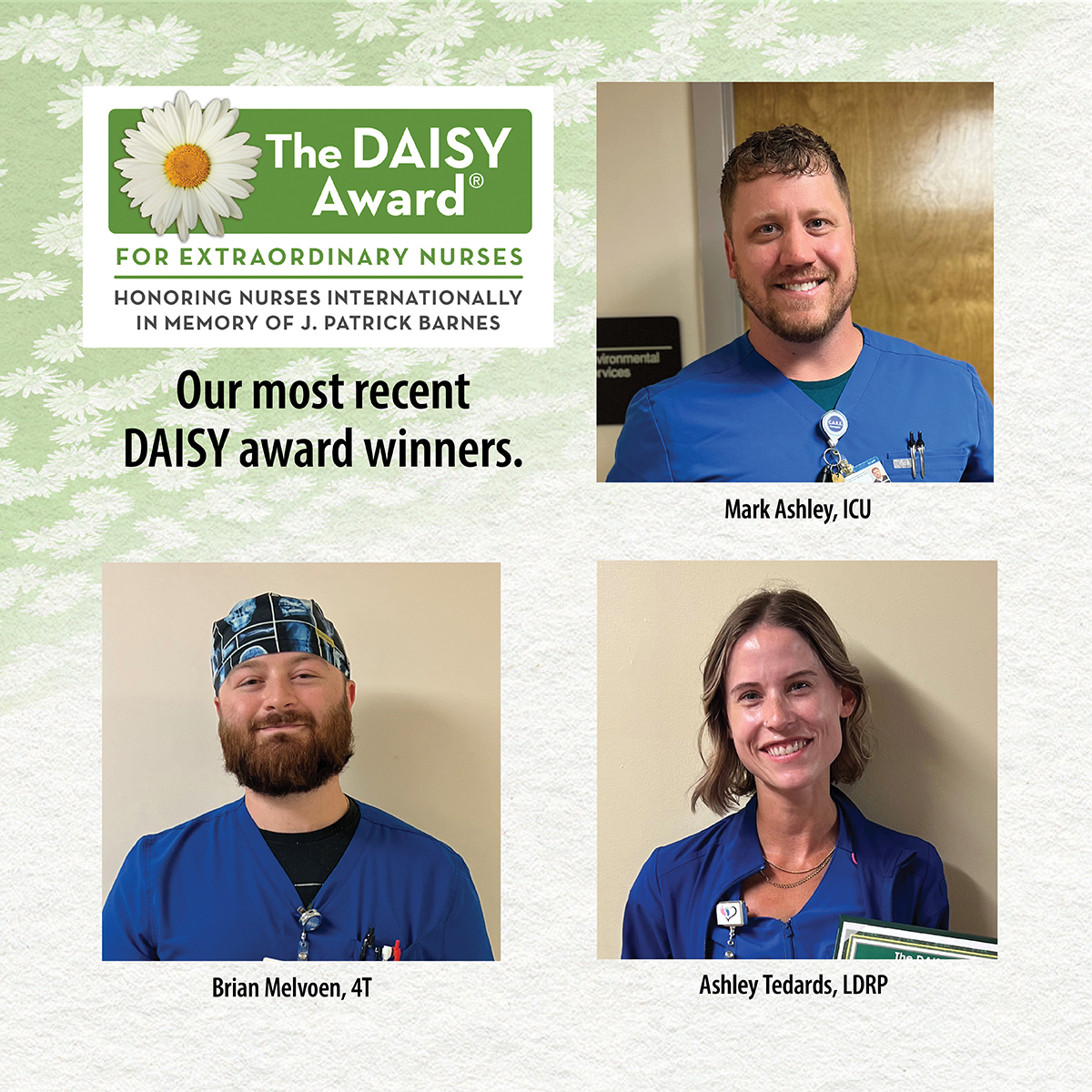 August 2025 DAISY & BEE Award Winners - Self Regional Healthcare ...
